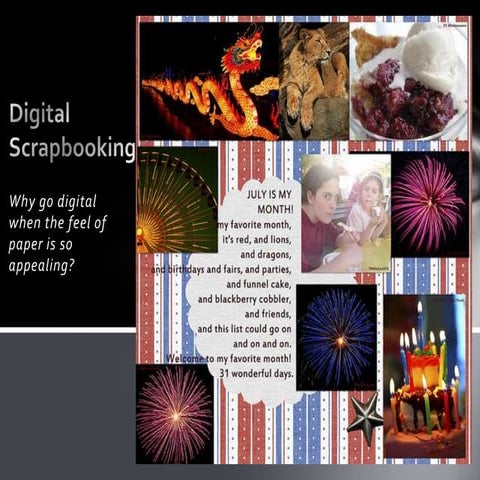 Digital scrapbooking | PPTX