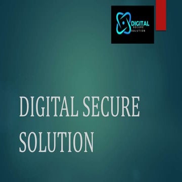 DIGITAL SECURE SOLUTION WEB DESIGNING IT | PPT