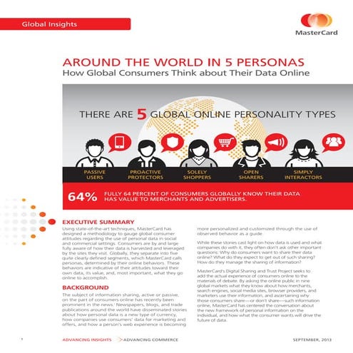 MasterCard Digital sharing report 2013 | PDF