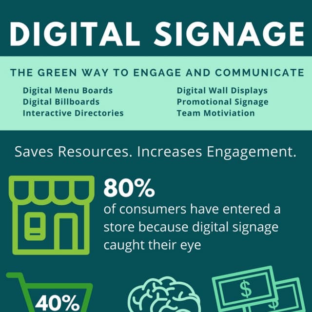 Digital Signage - The green Way to Engage and Communicate | PDF