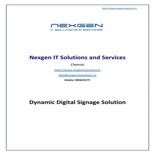 Digital signage solutions | PDF | Computer Software and Applications | Computing