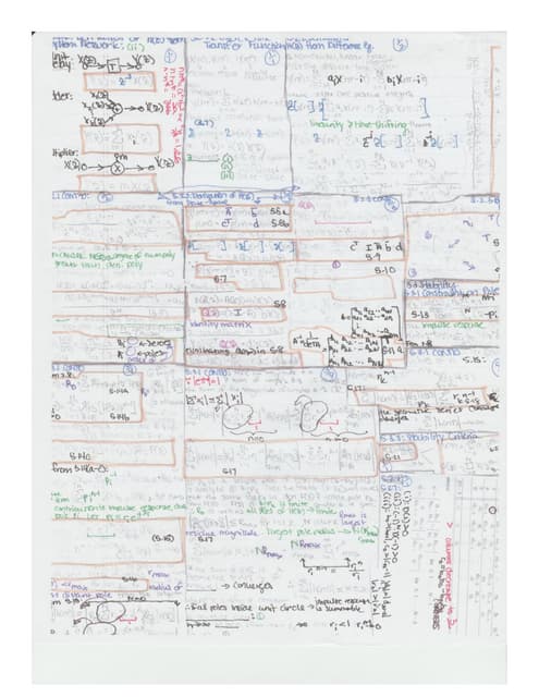 Electronics ii hand written formula sheets | PDF