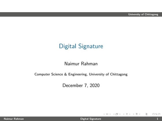 Digital Signature | PPT
