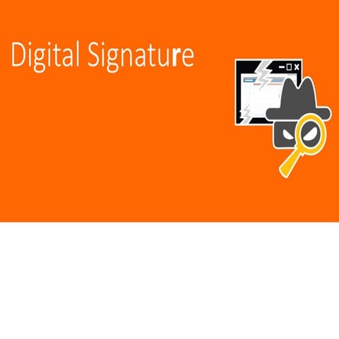 introduction to Digital Signature basics | PPTX