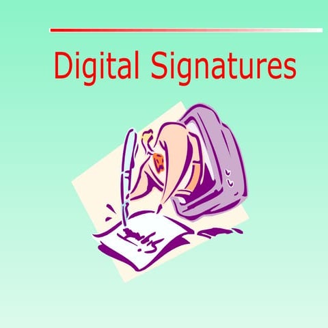 Introduction to Digital signature Basic Fundamentals | PPT