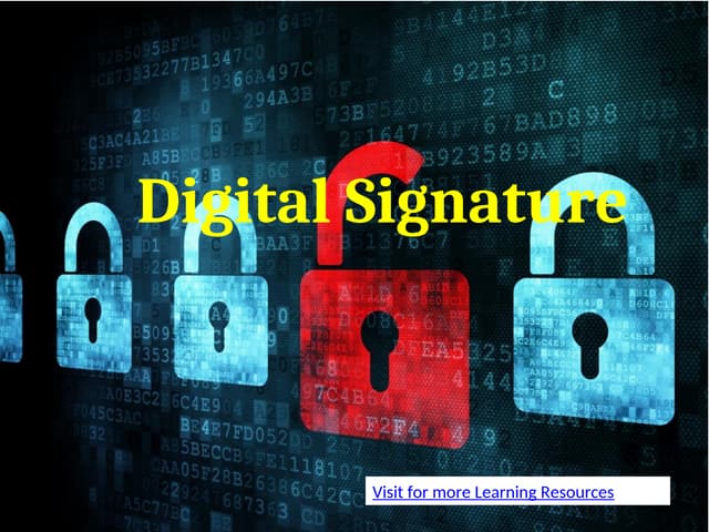 Digital Signature Algorithm For Cryptographyppt 6579