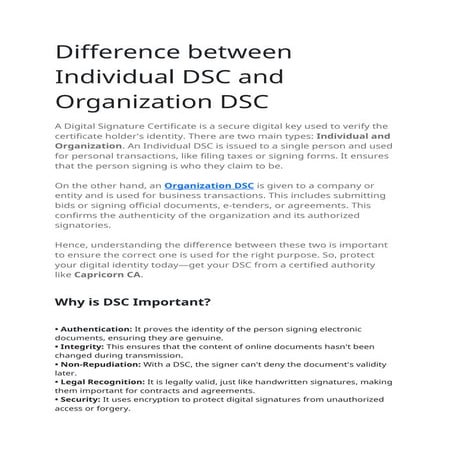 Digital Signature Individual and Organisation difference.docx