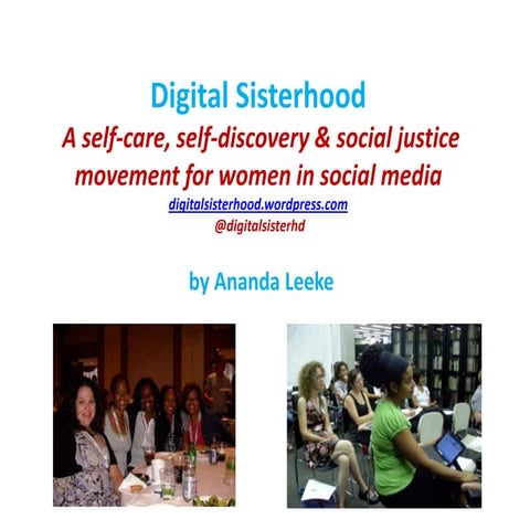 Digital Sisterhood: A self-care, self-discovery & social justice ...