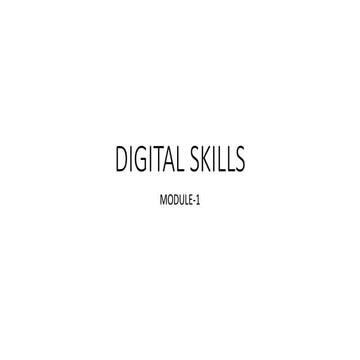 DIGITAL SKILLS MODULE on Access Information online | PPTX