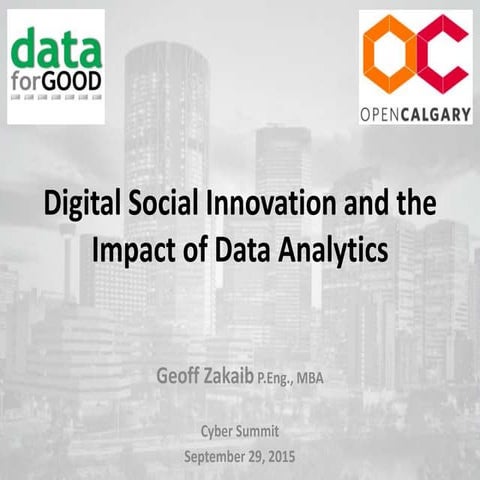 Digital Social Innovation and the Impact of Data Analytics | PPTX