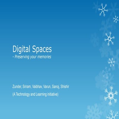 Digital spaces | PPTX