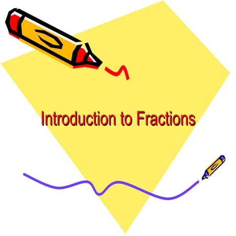 Fractions lesson 1 introduction | PPT