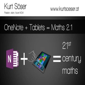 OneNote + Tablet-PC = Math 2.1 | PPTX