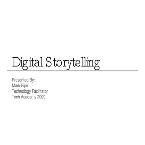 Example of creating Digital Storytelling in STEM | PPTX