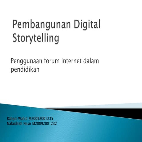 Digital storytelling | PPTX