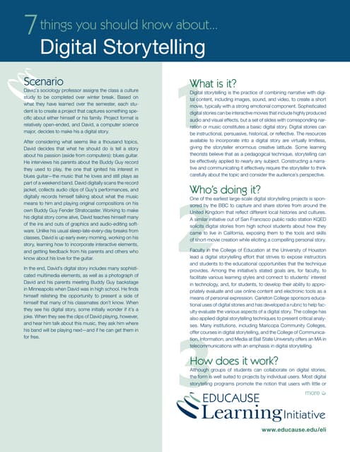 Storytelling in the Digital Age | PPT