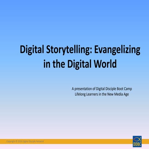 Digital Storytelling 2016 | PPT | Free Download