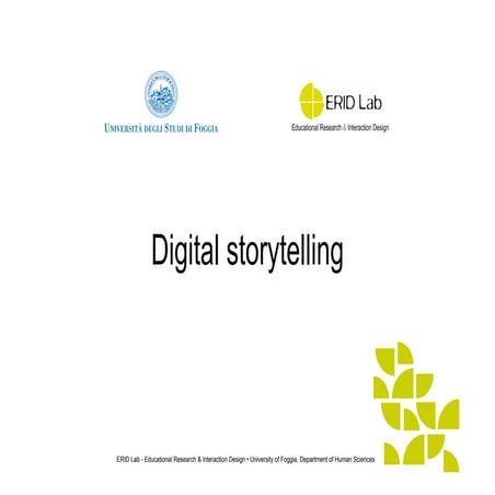 Digital storytelling 3 | PPT