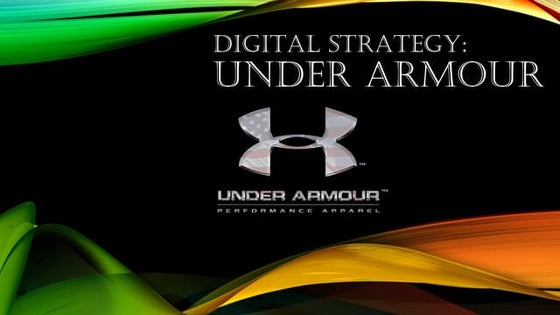 Under Armour Digital Marketing Slide | PPT