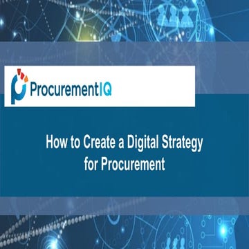 How to Create a Digital Strategy for Procurement | PDF