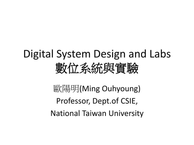 Lec1 - Design and its steps in Digital Designing | PDF