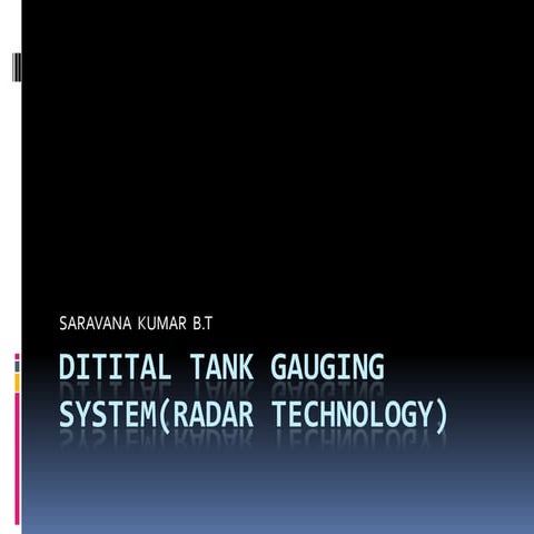 digital tank gauging system and DCS | PPTX