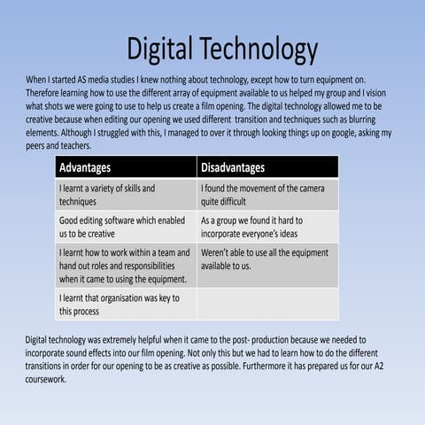 Digital technology | PPTX