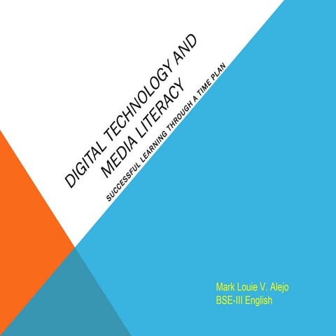 Digital technology and media literacy | PPT
