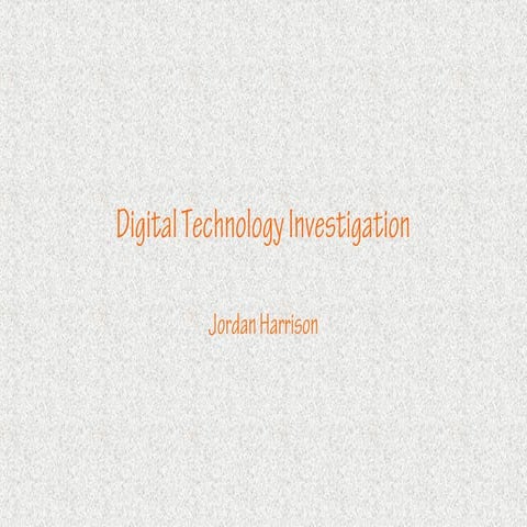 Digital media investigation | PPTX