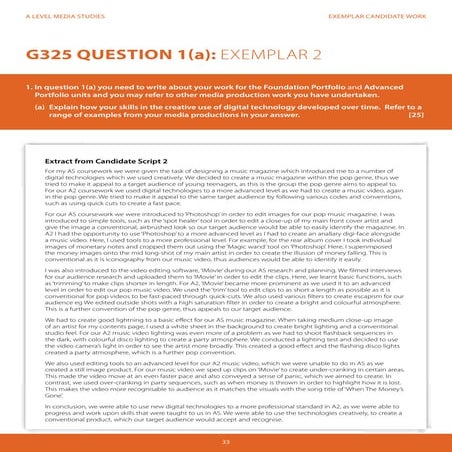 Section A Digital technology model answers | PDF