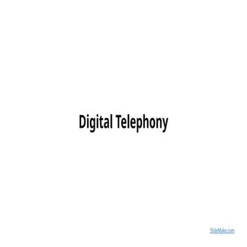 Digital Telephony telecommunication.pptx