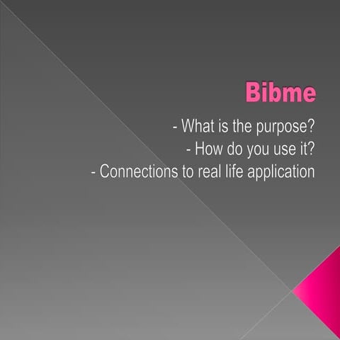 Digital tool bibme | PPT
