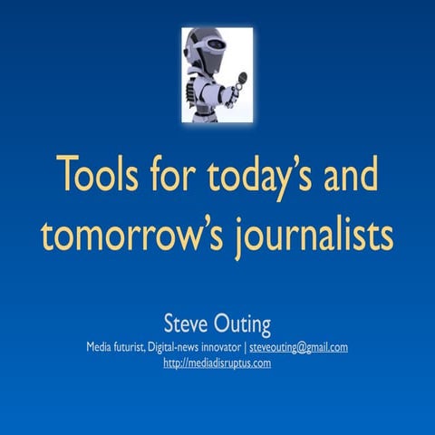 Digital tools for journalists (Sept. 2014 update) | PDF