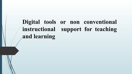 Lesson 2 - Select and use of ICT tools for teaching and learning.pptx | Tablets and E-readers ...