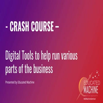 Digital Tools that will improve your business | PPT
