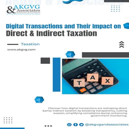 Digital Transactions and Their Impact on Direct & Indirect Taxation | PDF