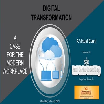 Digital Transformation: A Case for Modern Workplace | PPTX