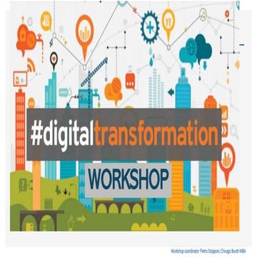 Digital transformation Workshop - Pietro Stopponi | PDF | Business | Business and Finance