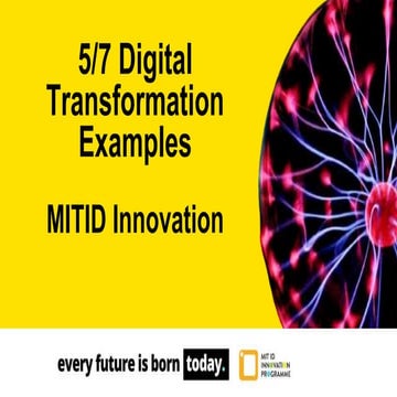 Digital Transformation Examples - MIT ID Innovation | PPT