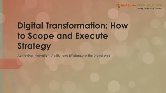 Digital Transformation Strategy Vision.. | PPT