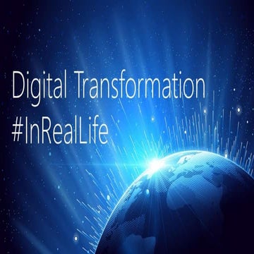 DEMO: Digital transformations in real life | PPT