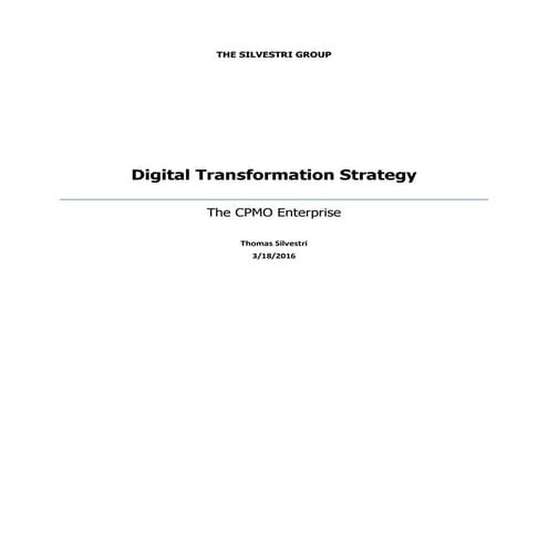 Digital Transformation Strategy | PDF