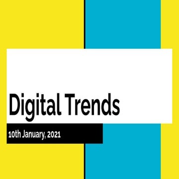 Digital trends (Episode 12) | PPT
