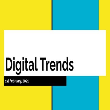 Digital trends (Episode 14) | PPT