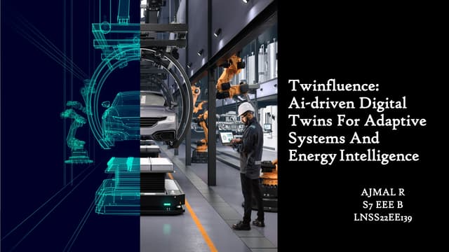 Digital twin technology - seminar presentation | PPTX