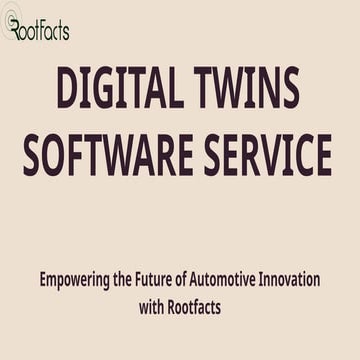 Digital Twins Software Service in Belfast | PPTX