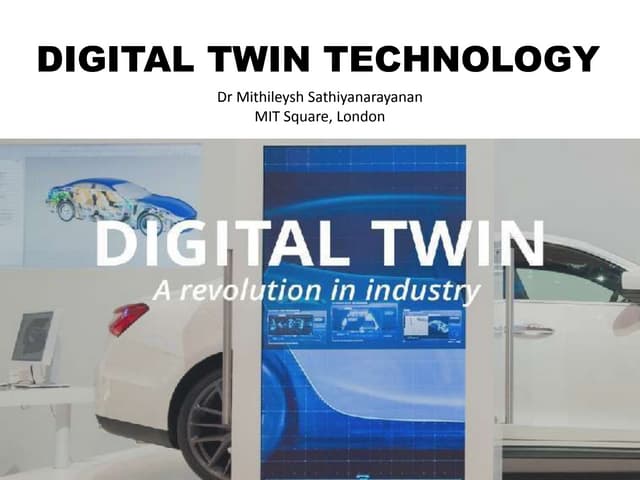 DIGITAL TWINS - CONCEPT AND APPLICATION -presentation | PPTX