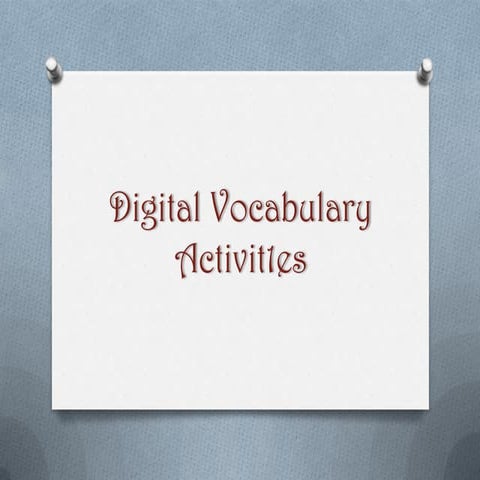 Digital vocabulary | PPTX | Computer Software and Applications | Computing