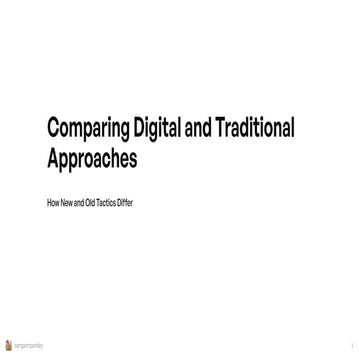 difference between digital and non - digital marketing | PDF | Internet ...