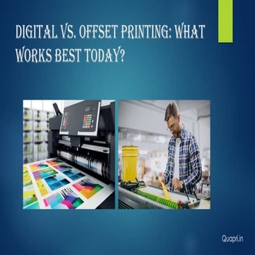 Offset vs Digital | PDF